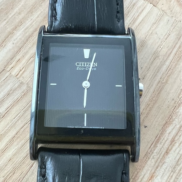 Citizen | Accessories | Citizen Ecodrive Rectangular Black Dial Black ...